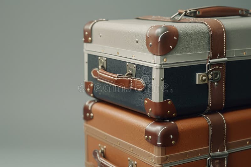 A Pile of Suitcases Stacked on Top of Each Other. Ideal for Travel ...
