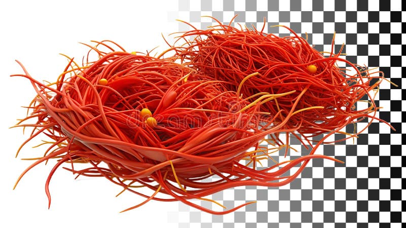 Pile of Tangled Red Thread String Fiber Texture Craft Abstract Color ...