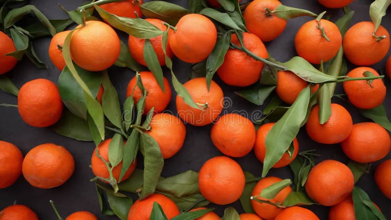 Orange Clementines on the Table Stock Video - Video of tangerine, juice ...