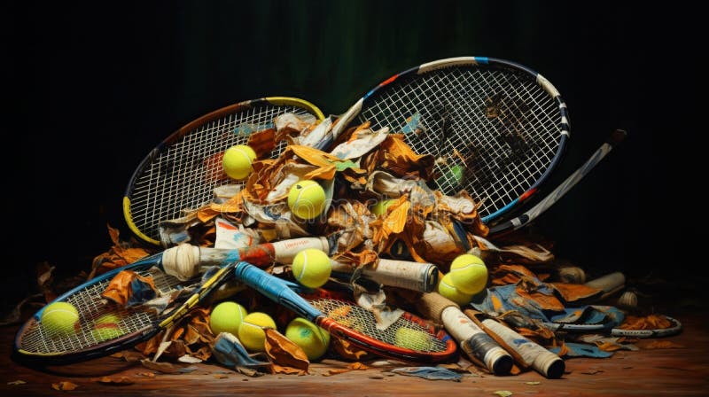 Broken Tennis Racket Stock Illustrations – 43 Broken Tennis Racket ...