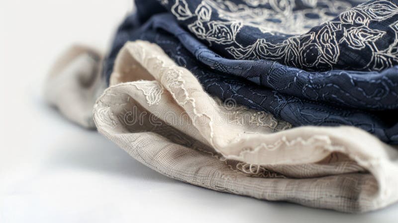 A Pile of Textile on a White Surface Stock Photo - Image of fiber ...