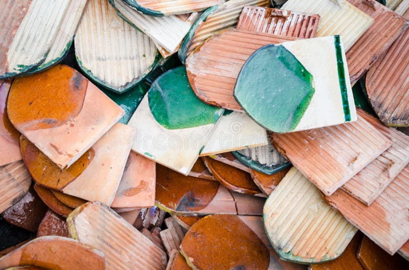 Pile of Tile at Construction Site Stock Image - Image of closeup ...