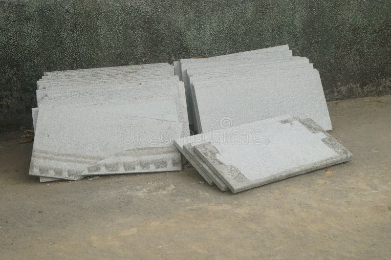 A Pile of Tiles on the Construction Site Stock Image - Image of object ...