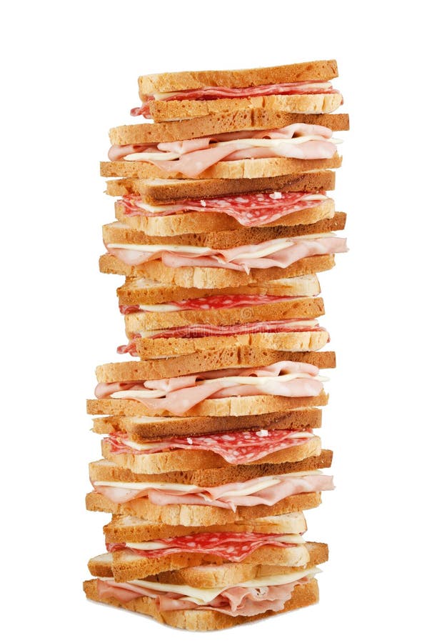 Pile of toast stock photo. Image of fast, pork, gourmet - 23313046