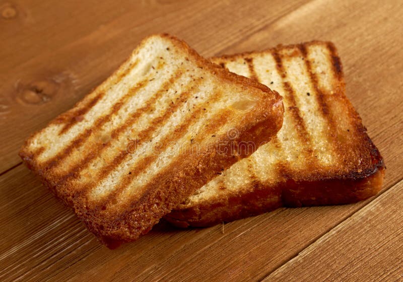 Pile toasted bread stock photo. Image of white, nine - 30861954