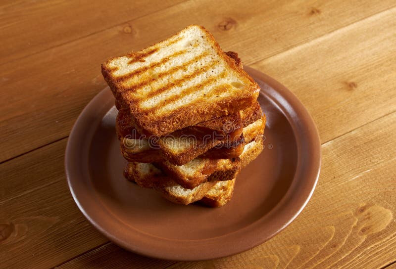 Pile toasted bread stock photo. Image of toasted, toast - 31001342