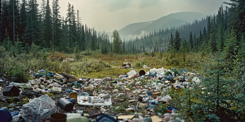 Forest waste stock image. Image of filth, garbage, waste - 383637829