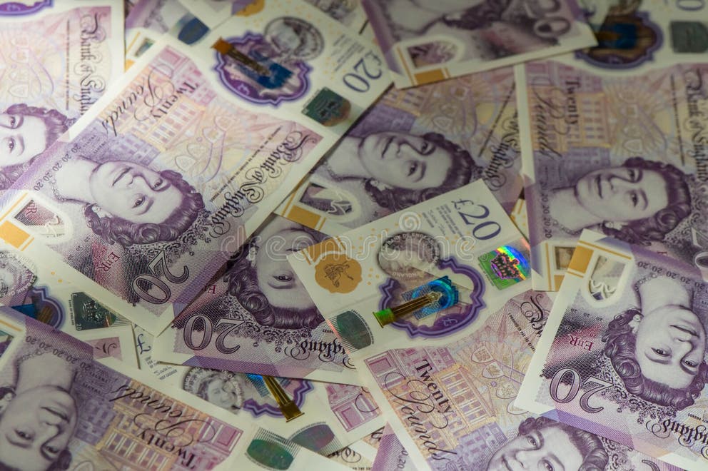 Pile of Twenty Pound Notes 2 Editorial Image - Image of bank, money ...