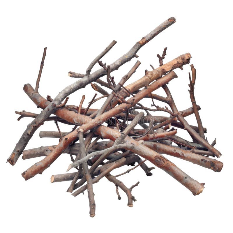 A Pile of Twigs and Branches Stock Illustration - Illustration of ...