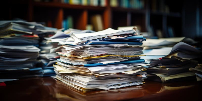 Pile of Unresolved Legal Case Documents, Representing the Problem of ...