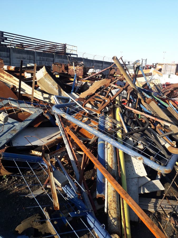 Pile of unused scrap metal stock photo. Image of scrap - 311498316