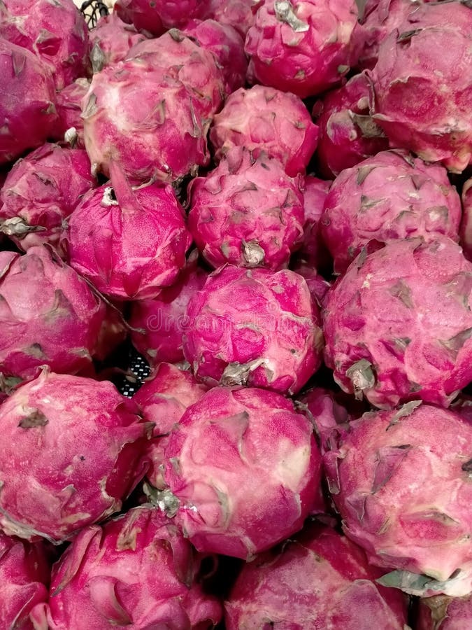 Pile Up the Dragon Fruit at the Minimarket Stock Image - Image of fruit ...