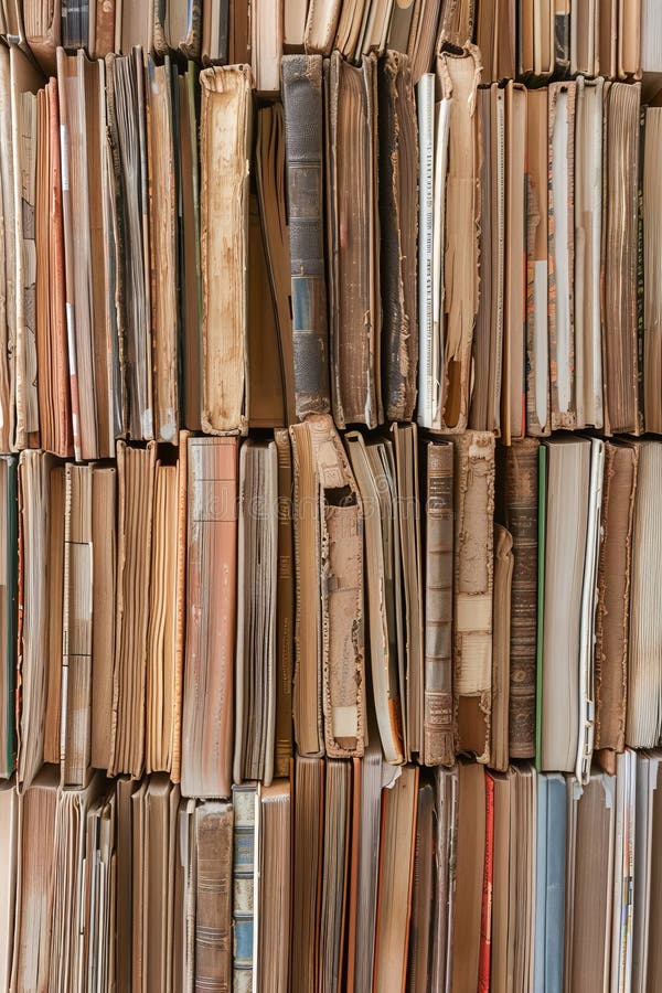 Pile of Various Books in Disarray Captured from Above Stock ...