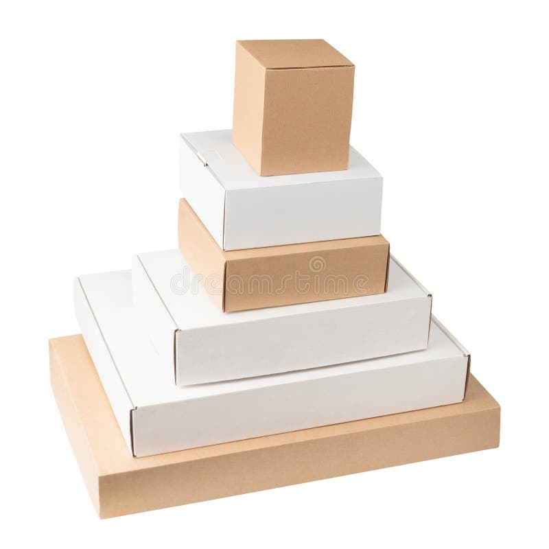 Pile of boxes stock photo. Image of packaging, identity - 102342382