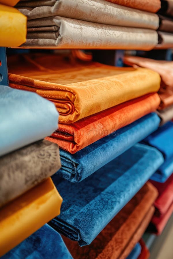 Pile Various Colored Fabrics Stock Photos - Free & Royalty-Free Stock ...