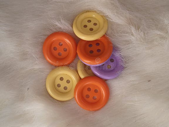 Pile of Various Colored Four-hole Buttons. Stock Photo - Image of hole ...