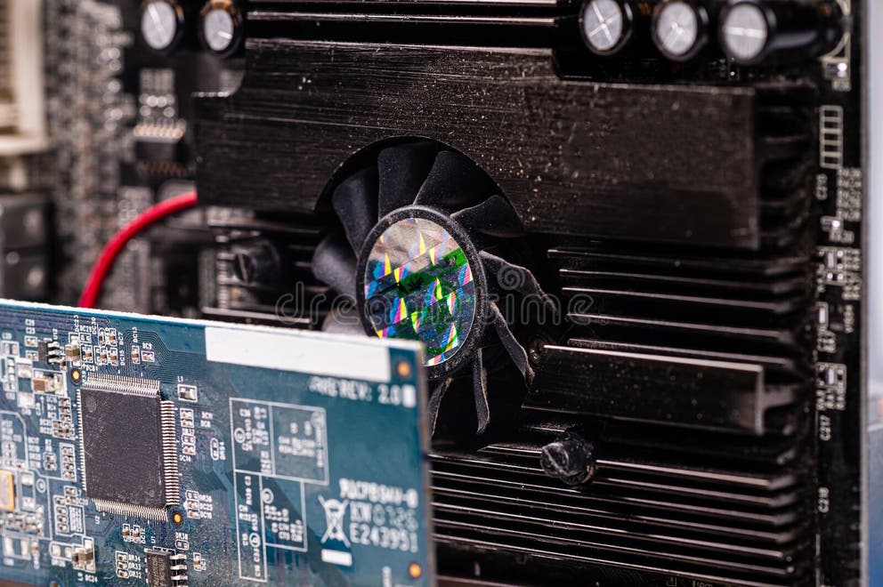 Pile with Various Computer Electrical Boards and Components, Repairing ...