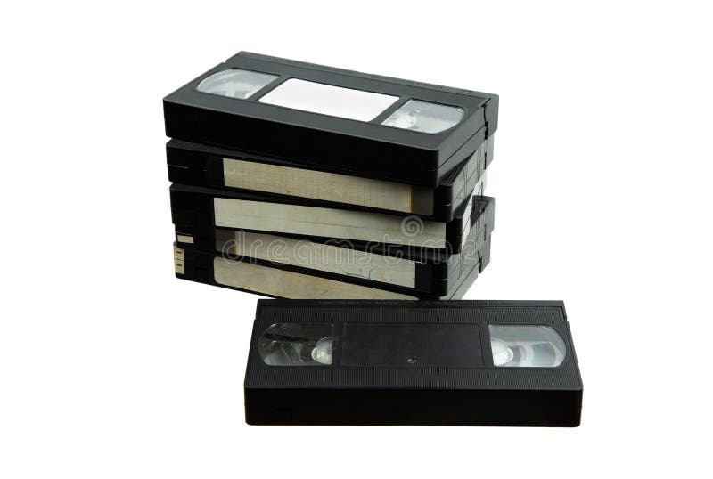 Pile of VHS Video Cassettes. Vintage Media Stock Image - Image of heap ...