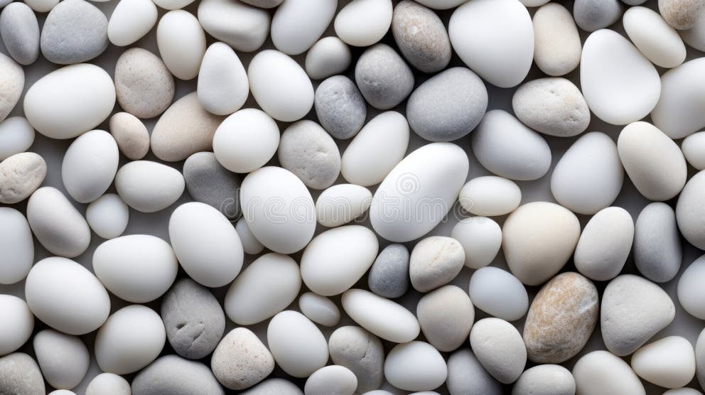 A Pile of White and Gray Pebbles, Suitable for Various Design Projects ...