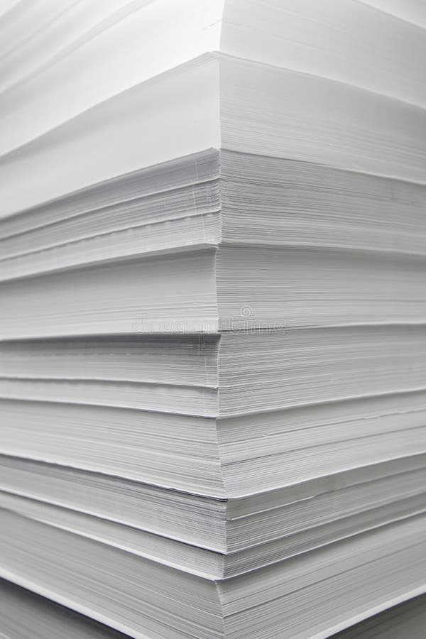A pile of white paper stock photo. Image of stacks, paper - 67432506