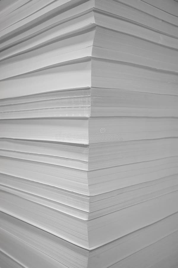 A pile of white paper stock photo. Image of information - 68538068