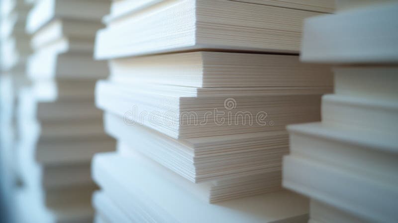 Pile of White Paper stock image. Image of organization - 374200137