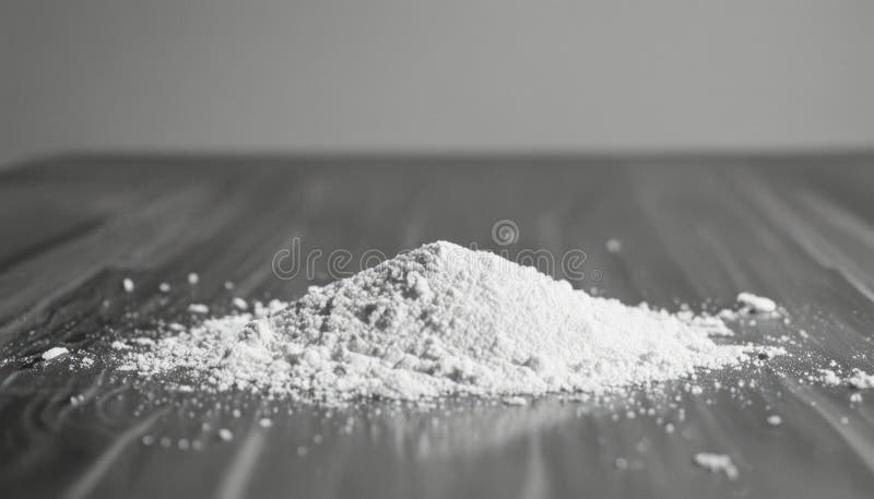 A Pile of White Powder on a Surface Stock Illustration - Illustration ...