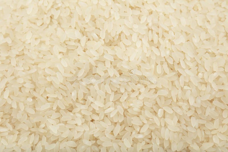 Pile of White Rice.Rice Grains Isolated on White Background. Top View ...