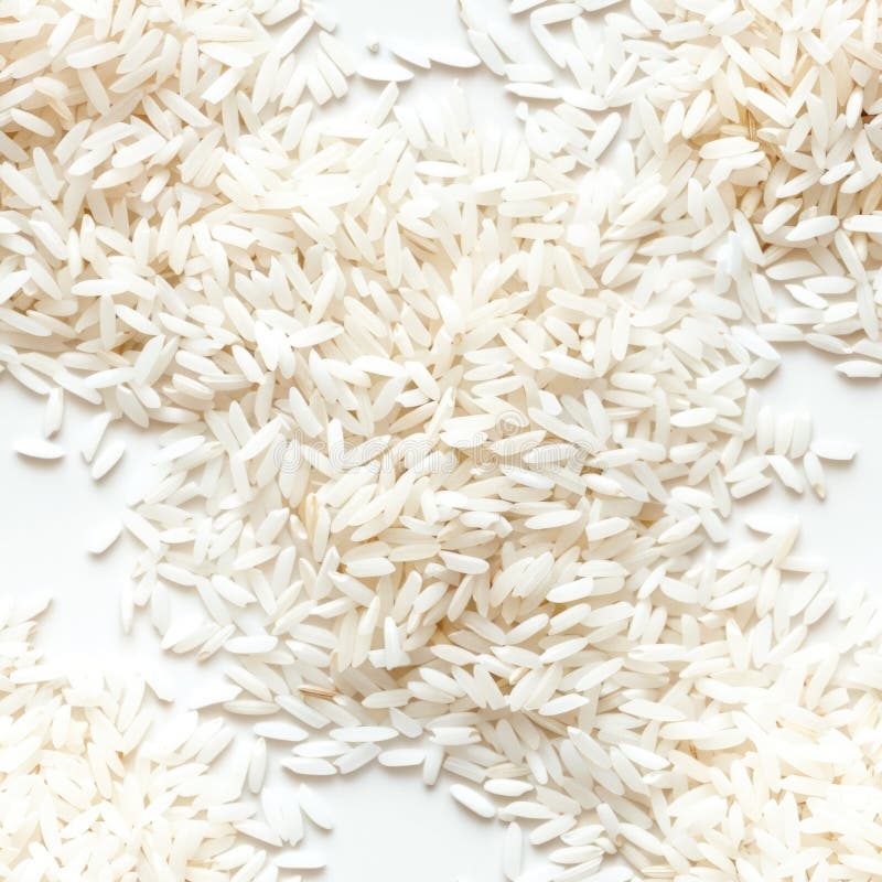 A Pile of White Rice on a Table, Versatile for Various Uses Stock Photo ...