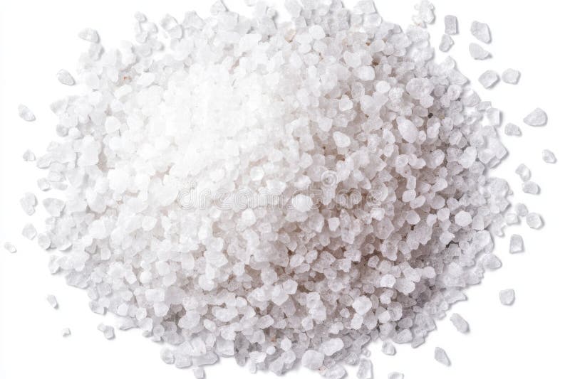 Pile White Salt Isolated Transparent Stock Background Stock Photos ...