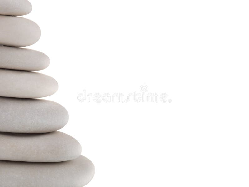Pile White Stone for Spa Treatment Stock Photo - Image of closeup, rock ...