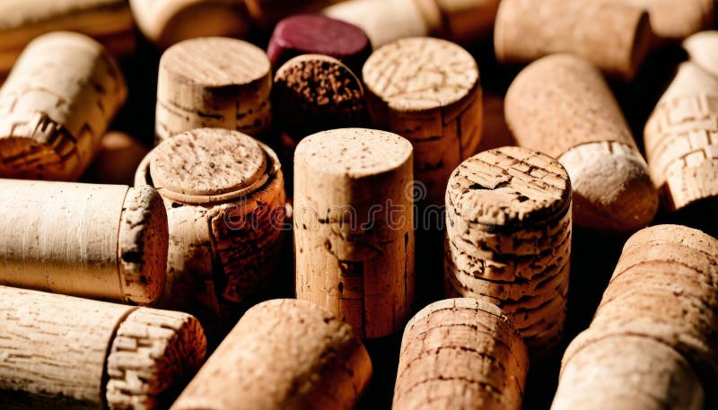 A Pile of Wine Bottle Corks Stock Illustration - Illustration of bottle ...