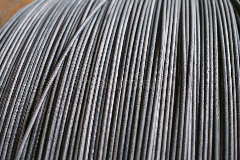 Pile of Wire Rod or Coil for Industrial Usage. Stock Image - Image of ...