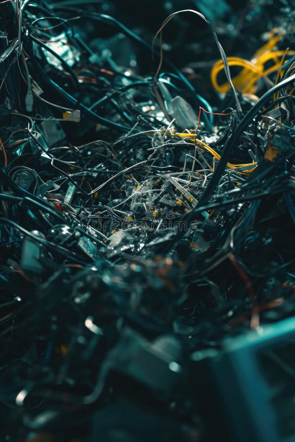 A Pile of Wires and Scissors Sitting on Top of a Table. Versatile Image ...