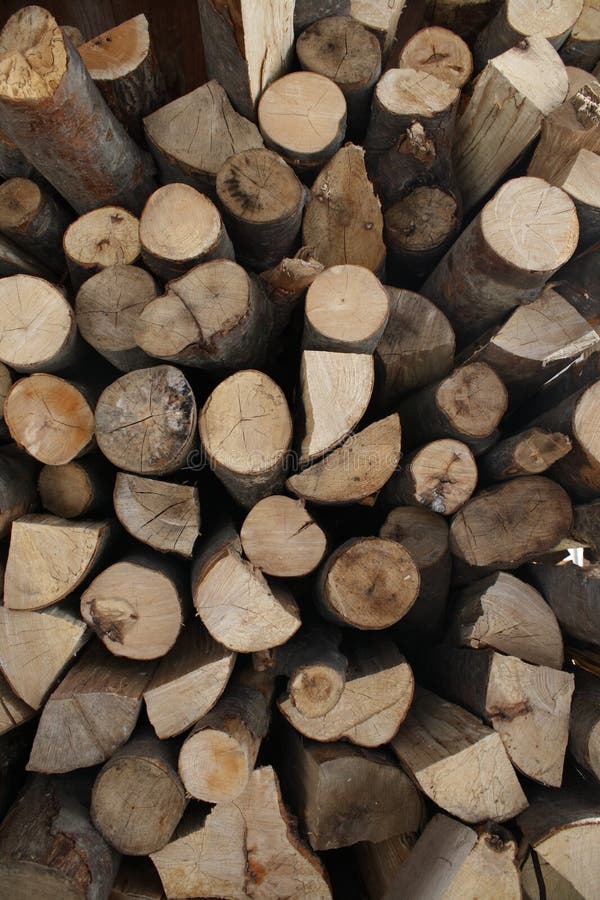 A pile of cut wood stock photo. Image of energy, heating - 28374152
