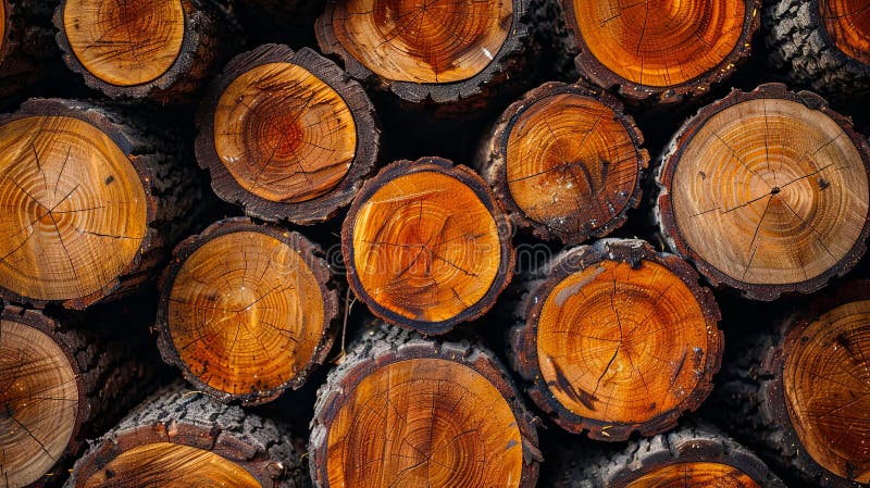 A Pile of Wood Logs with Different Sizes Stock Image - Image of pile ...