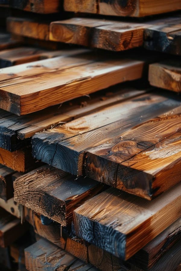 A Pile of Wood Logs Ready for Use. Suitable for Construction or Outdoor ...