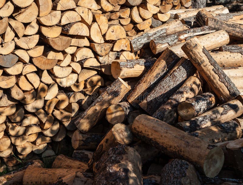 Pile of wood logs stock image. Image of objects, pine - 44150125