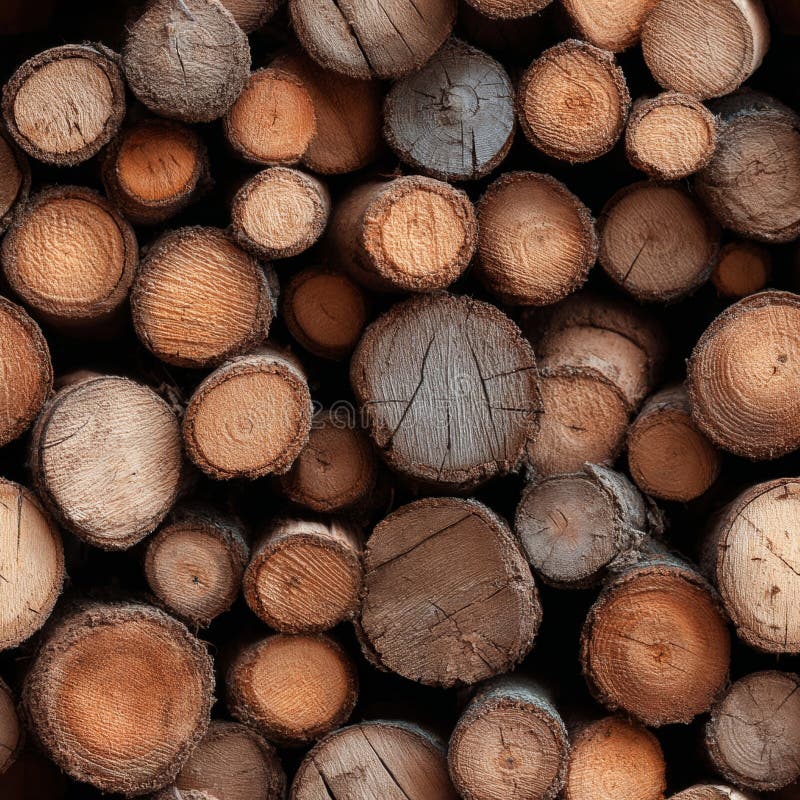 A Pile of Wood Logs Stacked on Top of Each Other Stock Image - Image of ...