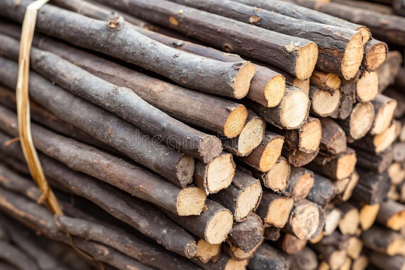 A Pile of Wood is Stacked on Top of Each Other Stock Image - Image of ...