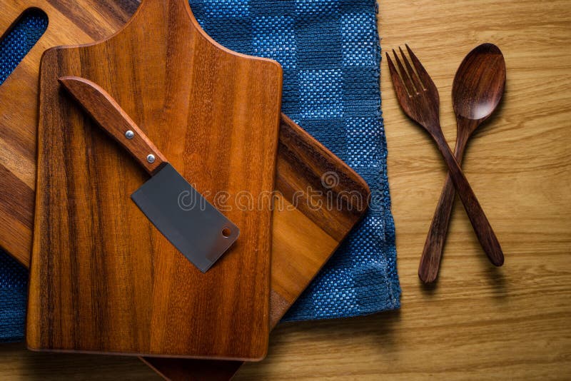Pile of Wooden Kitchen Utensils Stock Image - Image of closeup, rustic ...