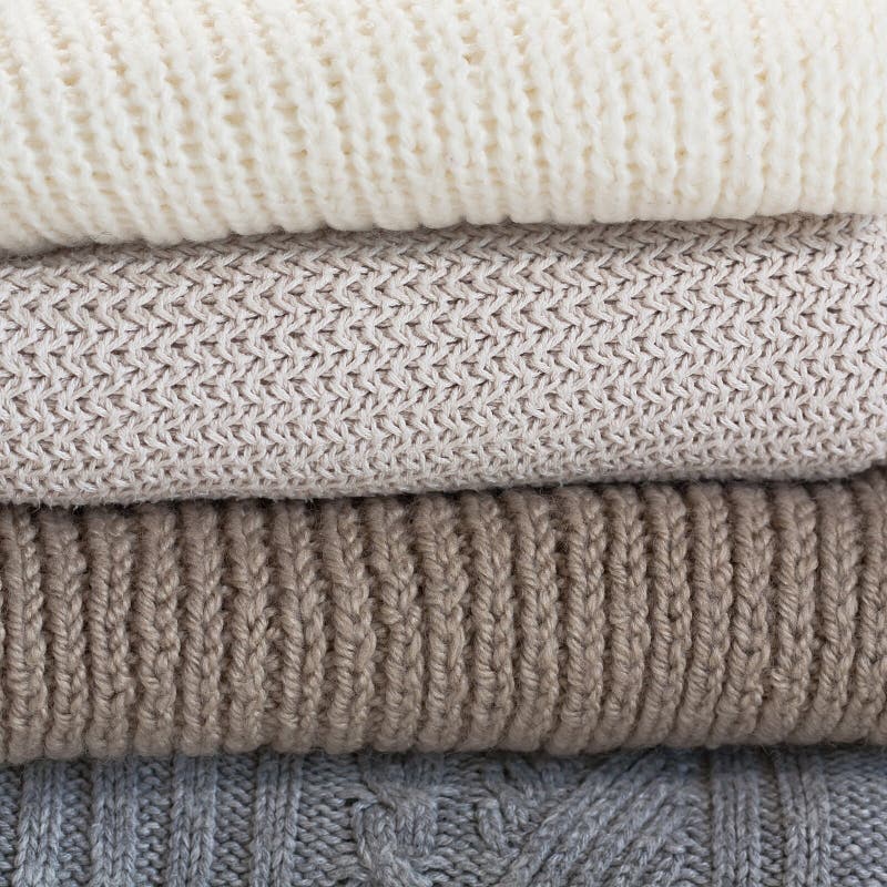 Pile of wool sweaters. stock image. Image of design, cozy - 83266689