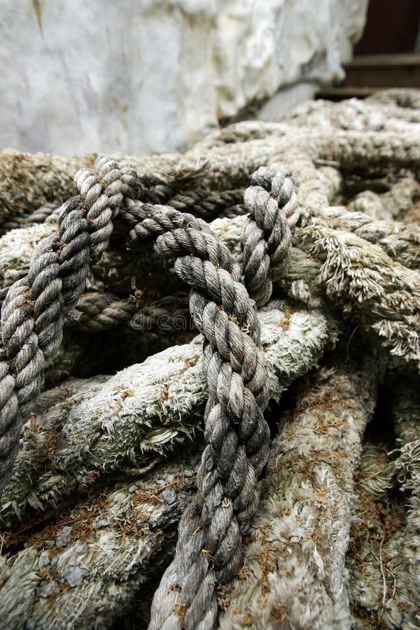 Pile of worn rope stock image. Image of mound, used, pile - 2603971