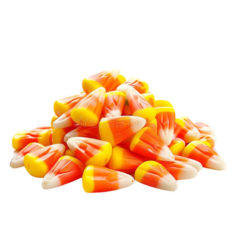 A Pile of Yellow, Orange, and White Candy Corn Stock Illustration ...