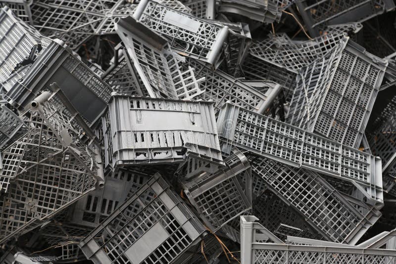 Empty Trash, Garbage Black Bin Isolated Stock Image - Image of junk ...