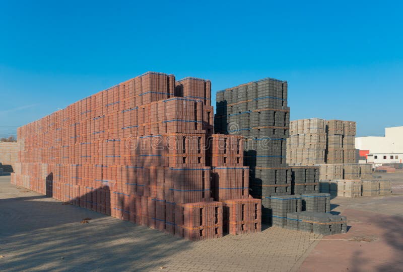 Piled up bricks stock image. Image of background, industry - 22570651