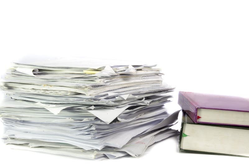 Piled Up Office Work Papers Stock Photo - Image of paperwork ...