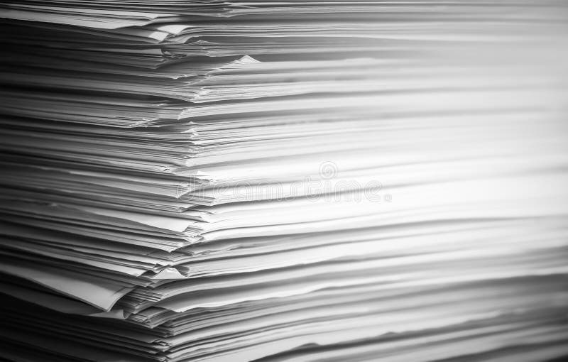 A Piled Up Office Work Papers Stock Photo - Image of work, page: 121623702