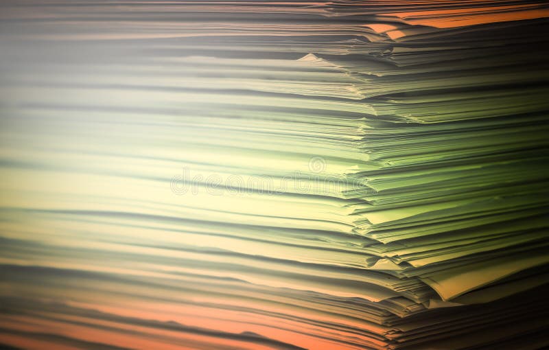 A Piled Up Office Work Papers Stock Photo - Image of business, legal ...