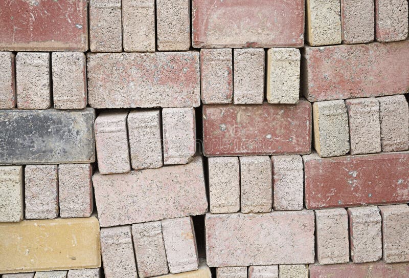 Piled used bricks stock image. Image of piled, grey, piles - 86845377